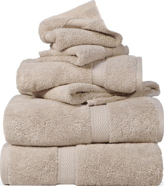 Superior 900 Madison TS Handtuch-Set, Baumwolle, Stein, 6 Piece Towel