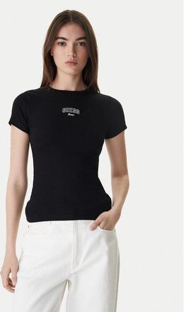 Guess T-Shirt W6RP21 KA0H1 Schwarz Slim Fit