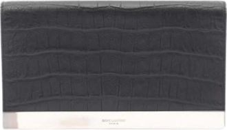 Saint Laurent Pre-owned Vintage Clutch - Femme - Pre-owned - Noir - Taille: ONE Size