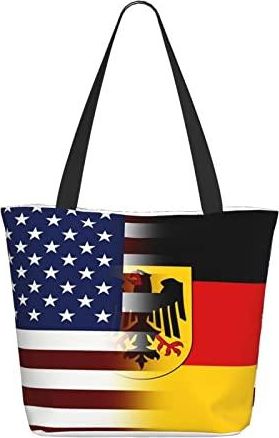 AOOEDM Sac shopping pour femme avec drapeau am&eacute;ricain 33 x 28 x 19 cm. Le cadeau parfait pour la Saint-Valentin. Cest de la Saint-Valentin pour maman, fille,