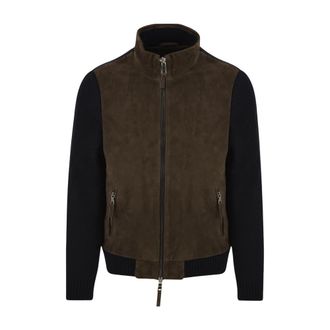 The Jack Leathers Francis Strickjacke - - Jackets - Herren - Braun - 4XL