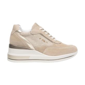 Nero Giardini Femme, Chaussures, Beige, Taille: 36 EU Velour Col. Baskets