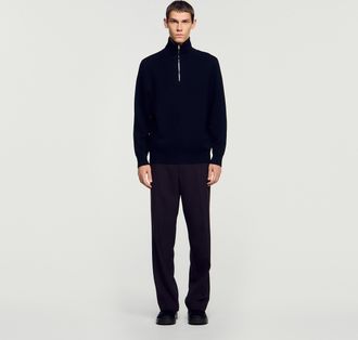 Sandro Pull boxy &agrave; col montant