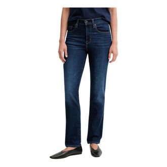 Levi's 724 High Rise Straight - Femme - Jeans - Bleu - Taille: W28 L30