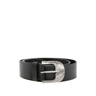 Orciani Barocker Lagunen-G&uuml;rtel aus Leder - - Accessories - Damen - Schwarzk - 90 CM