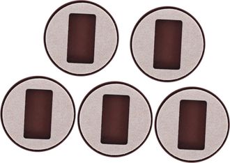 Angoily 5 Stück Filz stuhlrollen Stopper mit Anti rutsch rutschfeste Möbel Pads für Bürostuhl räder Schützt Holz Fliesen Teppichböden vor Kratzern Einfache Mo