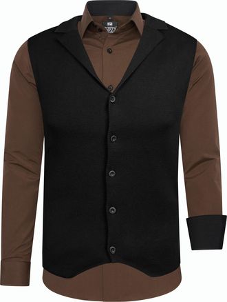 Rusty Neal Hemd mit Weste 2-teilig