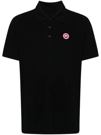 Canada Goose Poloshirt mit Logo-Patch - Schwarz