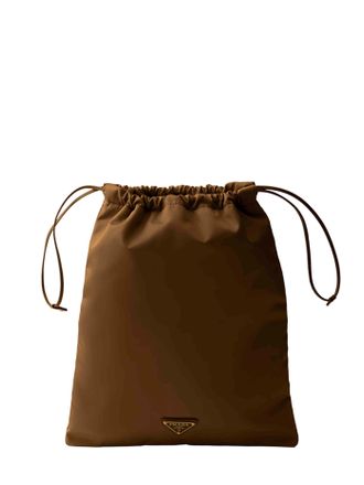 Prada Wish Bucket Bag - Brown
