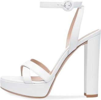 Generic Sandales à Talons éPais et Plateforme pour Femmes Bout Rond Ouvert Bride à la Cheville Sandales à Talons Sexy Boucle Tendance Chaussures Confortables 