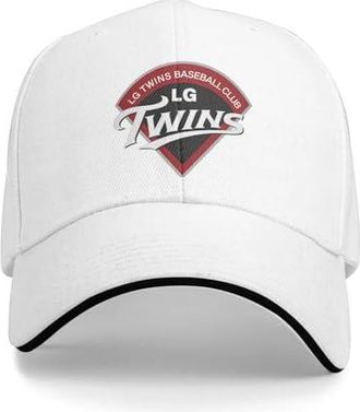 Generic Casquette de Baseball pour Hommes, Casquette d&eacute;contract&eacute;e d&eacute;t&eacute; LG Twins Seoul Baseball Sport en Plein air Chapeau de Routier pour Hommes Casquette Sna