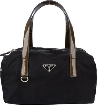 Prada Crossbody Bags - Prada Black Nylon Triangle Handbag - Gr. unisize - in Schwarz - f&uuml;r Damen