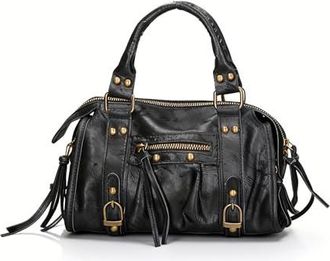 Gave Lux Sac &agrave; Bandouli&egrave;re en Cuir V&eacute;ritable Pour Femme 25 x 15 x 10 cm Blanc