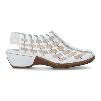 Rieker Femme, Chaussures, Blanc, Taille: 40 EU Mocassins compens&eacute;s Antistress