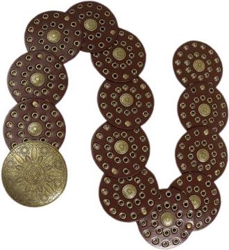 Holibanna Ceinture Western Pour Femme Large Et Épaisse Avec Disque Métal Style Cowboy Décoration De Vêtements Élégante Et Imposante