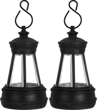 NUOBESTY 2 St&uuml;ck Mini-Solarlaterne als Ersatz - kleine H&auml;ngelaterne als Ersatz f&uuml;r die Au&szlig;enstatue - Solarleuchten f&uuml;r die Gartendekoration