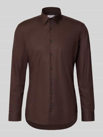 Jake*s Super Slim Fit Business-Hemd mit Kentkragen