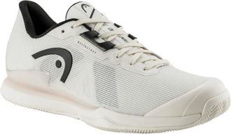 Head Sprint Pro 3.5 Clay Chaussures de Tennis pour Homme, Blanc Chaud/Noir, Taille 44,5 UE, Blanc Craie et Noir, 44.5 EU