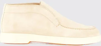 Santoni Chukka-Stiefeletten aus Veloursleder von mit runder Kappe und Gummisohle