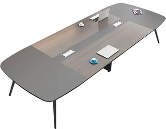 Generic Moderner Schreibtisch, rechteckiger Konferenztisch, Seminartisch f&uuml;r Besprechungsr&auml;ume, 610 cm breiter Besprechungstisch aus Holz f&uuml;r Homeoffice und B