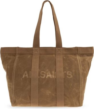 AllSaints Homme, Sacs, Brun, Taille: ONE Size Layo Spacious Canvas Tote Bag