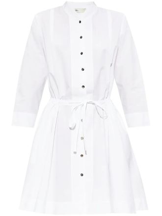 Tory Burch Minikleid aus Leinen - Weiß