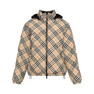 Burberry Wendbare Steppjacke aus Karbonylon - - Jackets - Herren - Beige - L