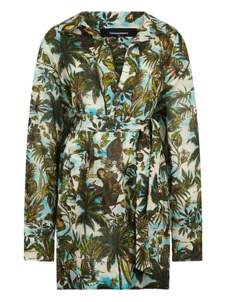 Dsquared2 Monkey Business Kleid - Gr&uuml;n
