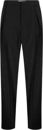 Iceberg Hose aus Lana mit Logo-Detail - - Trousers - Damen - Schwarzk - 2XS