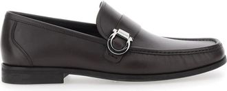 Ferragamo Homme, Chaussures, Brun, Taille: 44 EU Mocassins Gancini R&eacute;versibles