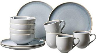 Ritzenhoff & Breker Kombiservice Skagen Stone, 12-teilig, Graublau