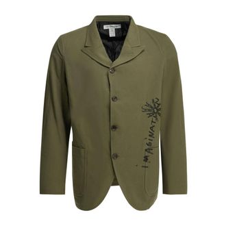 Comme Des Gar&ccedil;ons Bedruckter Blazer - - Jackets - Herren - Gr&uuml;n - L