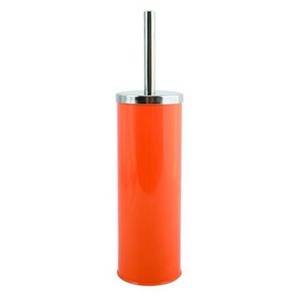 MSV WC Bürste Toilettenbürste WC Garnitur Klobürste Miami mit hygienischem Behälter Orange