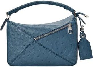 Loewe Petit sac Featherlight Puzzle en cuir dautruche