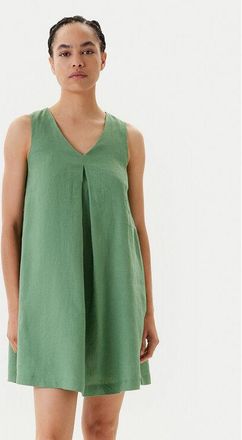 Benetton United Colors Of Benetton Sommerkleid 4AGHDV0AX Grün Relaxed Fit