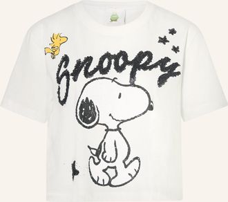 Frog Box Frogbox T-Shirt Mit Pailletten weiss