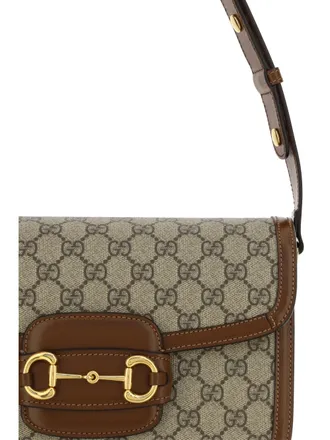 Gucci Womens Shoulder Bag Horsebit Brown Sugar B.eb-Brown Cotton Handbags B.eb/brown Hand