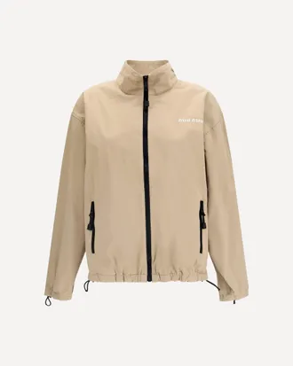 Miu Miu Gabardine Jacket with zip Female 38