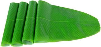 Pretyzoom 10st Bananenbl&auml;tter Zum Kochen Bl&auml;tter Tischset Blatt Tischset Picknick-blattmatten K&uuml;nstlichen Bl&auml;ttern Aus K&uuml;nstlichen Bl&auml;ttern Bananen Tischdecke