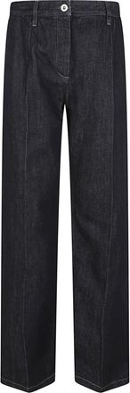 Jil Sander Femme, Jeans, Noir, Taille: 32 FR Pantalon en denim l&eacute;ger