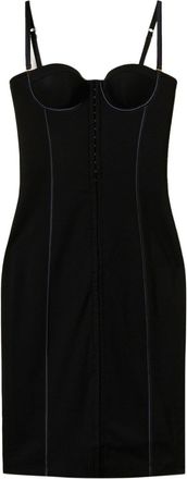 Twin-Set Bustier-Midikleid - Schwarz