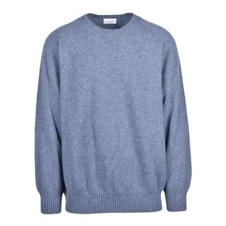 Malo Pullover Rundhalsausschnitt - - Knitwear - Herren - Blau - 2XL