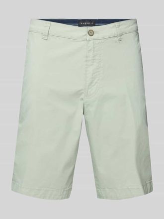 Bugatti Regular Fit Chino-Shorts mit G&uuml;rtelschlaufen Modell Flat