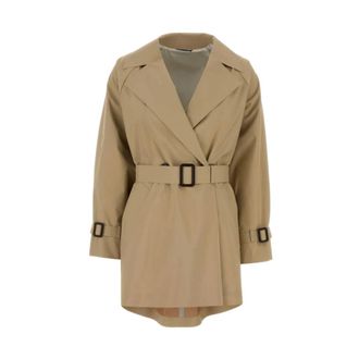 Max Mara Femme, Manteaux, Beige, Taille: 38 FR Short Trench Coat Wkdovatta