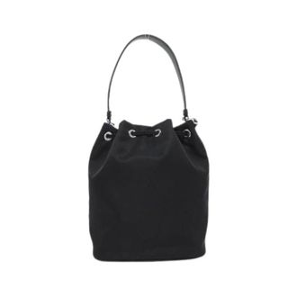 Prada Pre-owned Tessuto Ricamo Shoulder Bag - Femme - Pre-owned - Noir - Taille: ONE Size