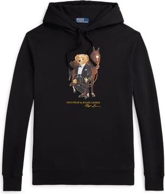 Polo Ralph Lauren Sweat &agrave; capuche avec imprim&eacute; en coton m&eacute;lang&eacute;