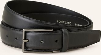 Monti Monti Ledergürtel Portland schwarz