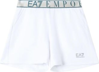 Emporio Armani Emporio Armani Ea7, Femme, Shorts, Blanc, Taille: 40 FR Sweat Shorts