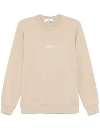 Stone Island sweat à logo imprimé - Tons neutres