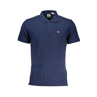 Levi's Blaues Baumwoll-Poloshirt - - Tops - Herren - Blau - 2XL